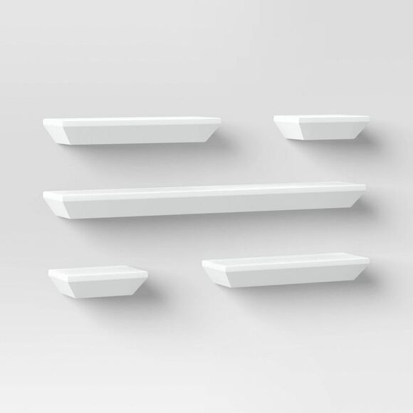 Threshold | Wall Decor | Threshold 5 Shelves Wall Mounted Shelf Modular ...